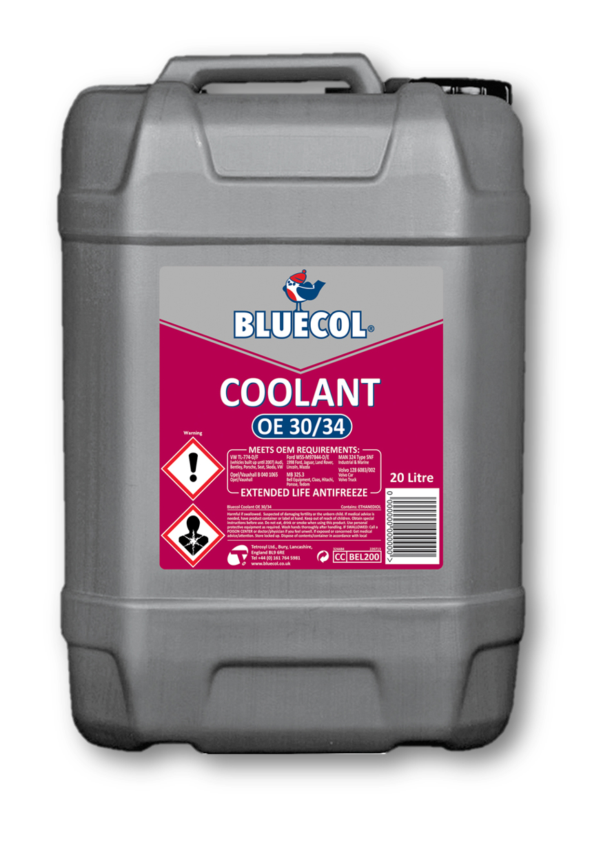 Antifreeze : Bluecol Coolant OE 30/34 - Extended Life Antifreeze