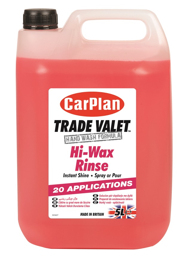 Professional Valeting : TRADE VALET HI-WAX RINSE 5LTR